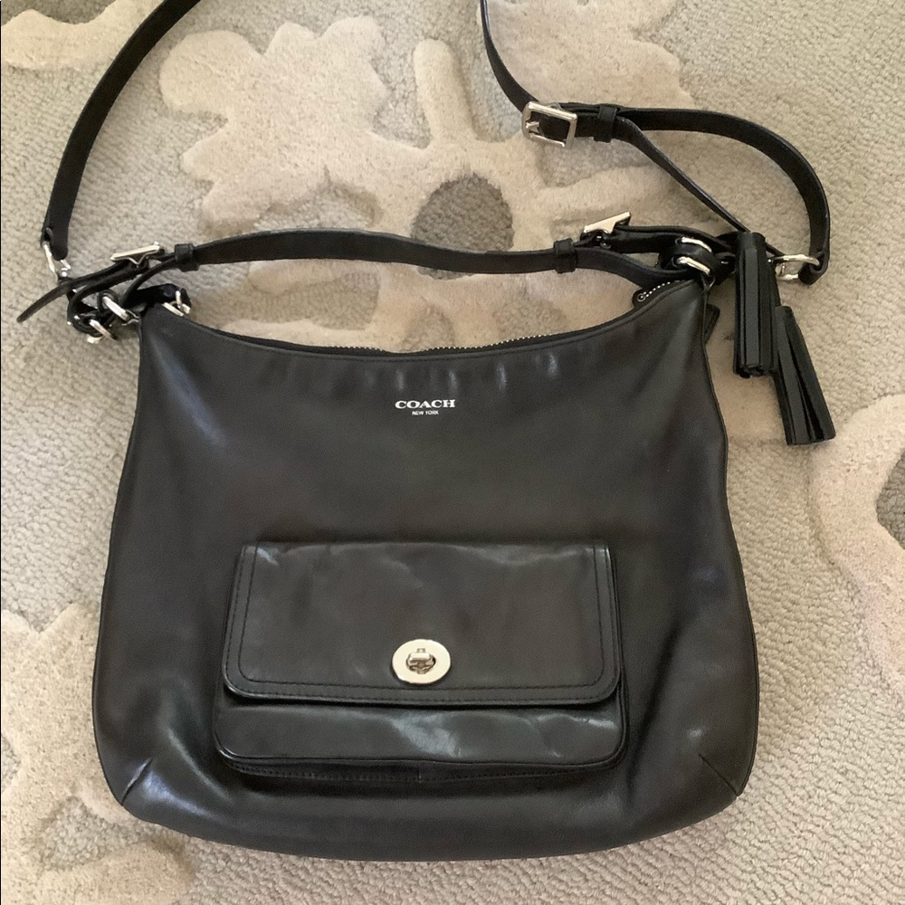 Coach Legacy, Black Crossbody, Hobo Bag 22381 - Gem